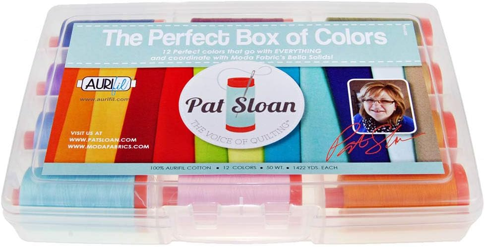 Aurifil Thread Set The Perfect Box of Colors By Pat Sloan 50wt Cotton ...
