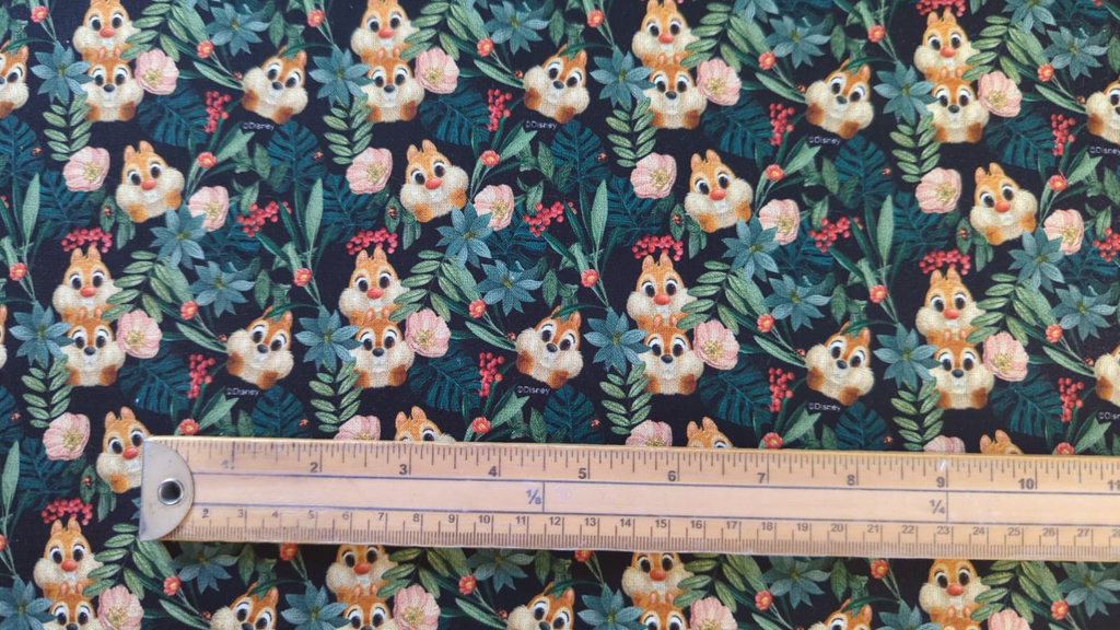 Disney Alvin and The Chipmunks 100% Cotton 145cm Wide Digital Fabric I ...