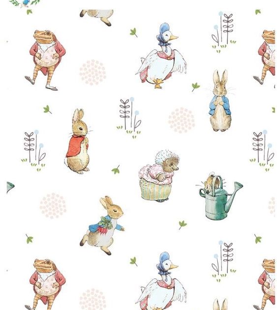 Beatrix Potter Peter Rabbit Characters Cotton Fat Quarters Bundle (256 ...